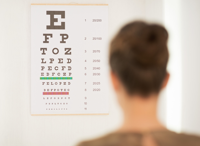 Snellen Test Snellen Eye Chart That Can Be Used To Measure Visual 